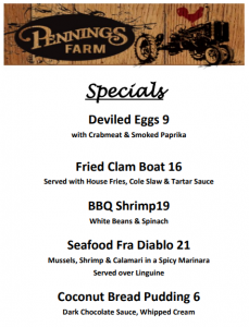 Farm to Table Restaurant Warwick, Orange County NY - Pennings Harvest Grill