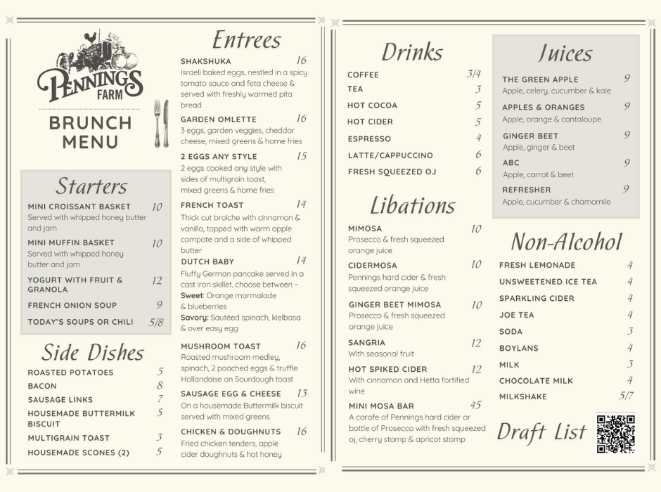 Farm to Table Restaurant Warwick, Orange County NY